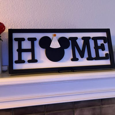 Interchangeable Mouse Head Home Sign Home Seasonal Mickey Home - Etsy