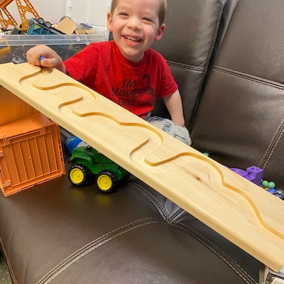 Wooden Marble Run Race Winding Track Set Wooden Ball Run Snake Track ...