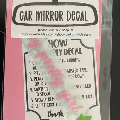 Delta Diva Car Mirror Decal - Etsy