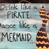 Mermaid Sign, Pool Tiki Bar Sign, Beach Sign, Beach Decor, Drinking ...