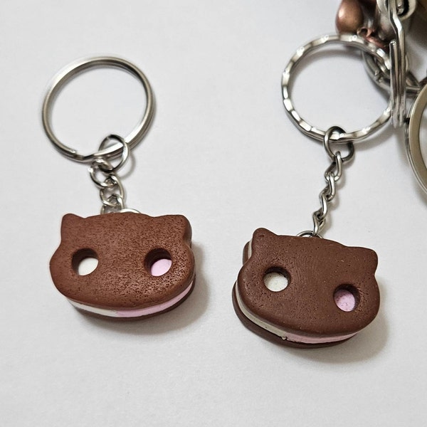 Cookie, Keychain, Cat, Keyring, Charm, Strawberry, Vanilla, Chocolate ...