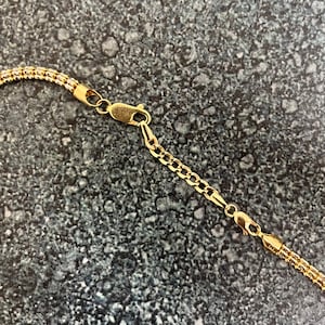 18k Solid Gold Necklace or Bracelet Extender Adjustable - Etsy