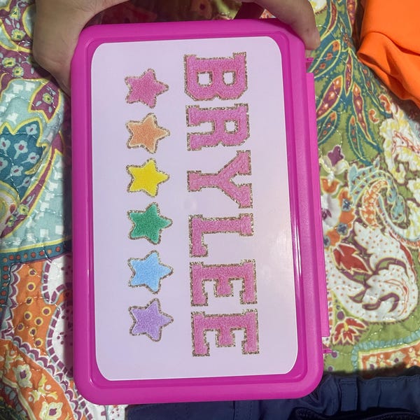 Personalized Pencil Box for Girls Aesthetic Back to School Preppy Gift ...