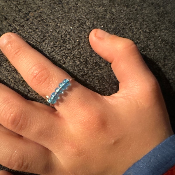 Fidget Rings for Kids, Daughter, Son Beaded Jewelry, 5 Beads - Etsy