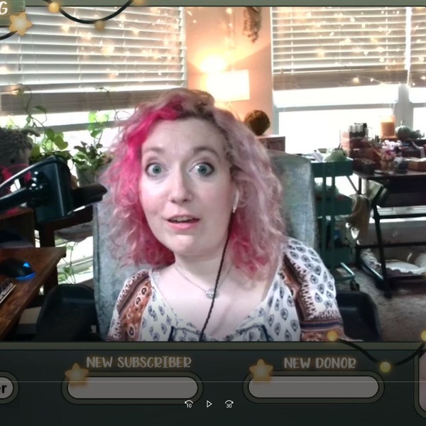 FULL ANIMATED Twitch Stream Package / Twitch Cute Dark Dreamy Kitty ...