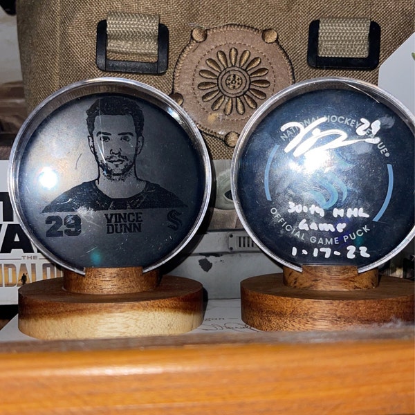 NHL Inspired Because It's the Cup Custom Laser Engraved Hockey Puck ...
