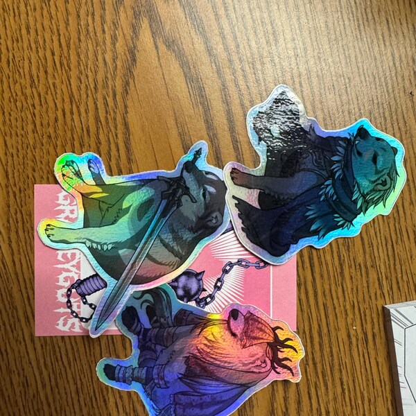 Blaidd, Sif, and Amelia Cheems Stickers - Etsy