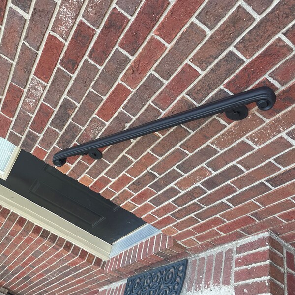 Metal Handrail 2" Molding Cap Volute, Flat Black - Etsy