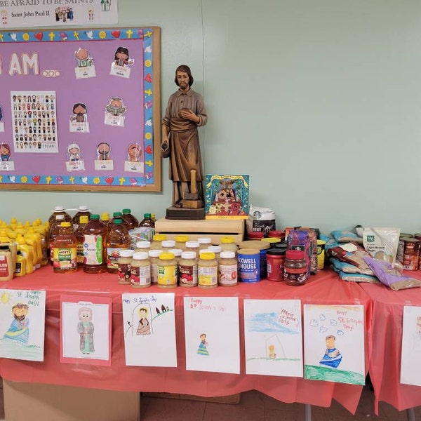 Printable Saint Food Labels for Kids: Catholic Feast Days (instant ...