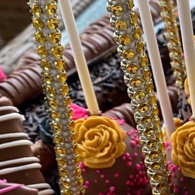 50 Silver Bling Cake Pop Sticks 6 Inch Sticks - Etsy