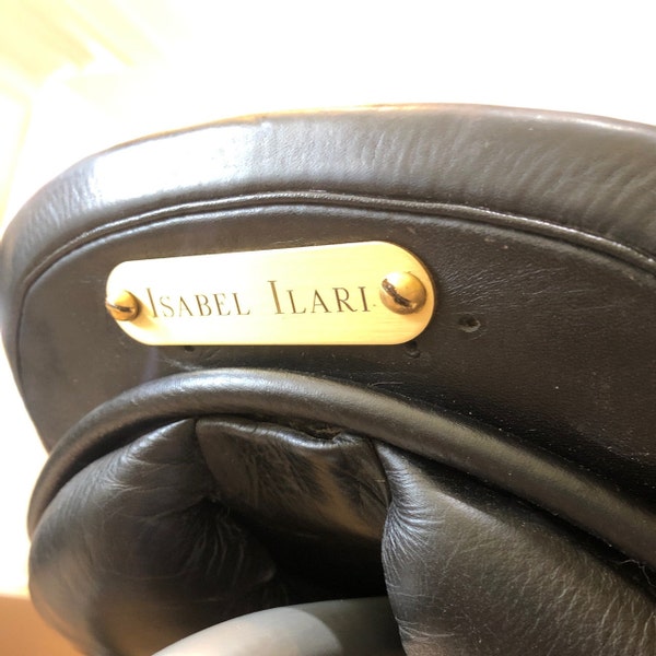 Solid Brass Saddle Plate. Large Saddle Nameplate. Personalized ...