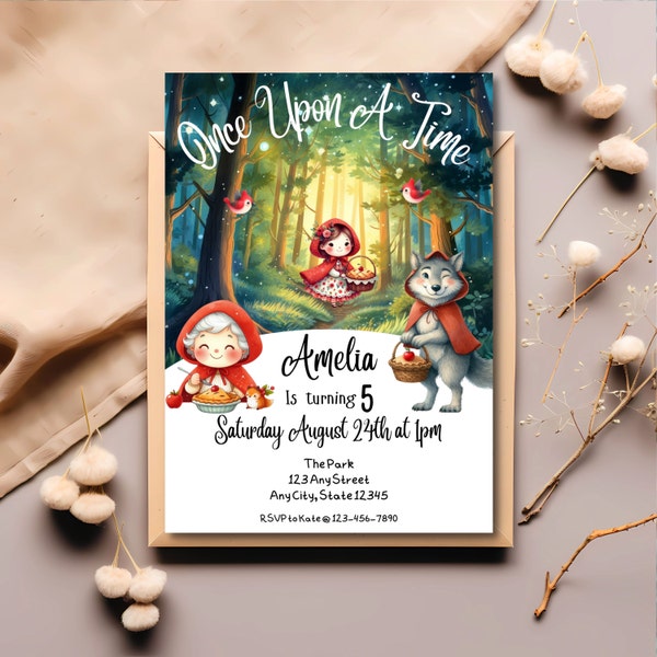 51 Little Red Riding Hood Clipart, Fairy Tale Art, Little Red Riding ...