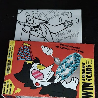 DELTARUNE Mini Spamton Cereal Box - Etsy