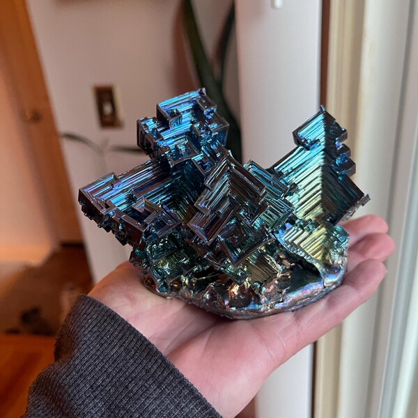 8.7 Ounce / 246 Gram Blue Bismuth Crystal - B50 - Etsy