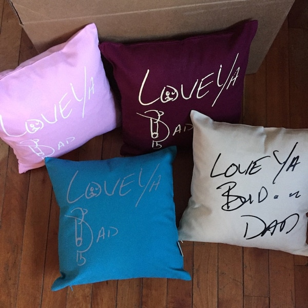 Love Letter Pillow, Memory Pillow, Handwriting Pillow, Personalized ...