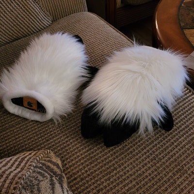 Furry Custom Plush Fursuit Hand Paws Deer, Dino & Protogen 1 Pair ...