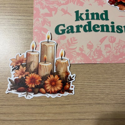 Pink Lady Slipper Sticker Flower Sicker Stickers for - Etsy