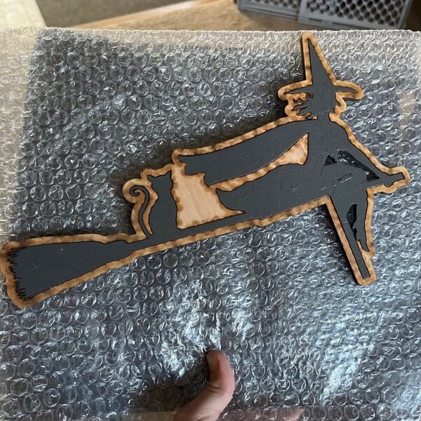 Halloween Door Corner Sign, Witch Halloween Decor, Halloween Witch Sign ...