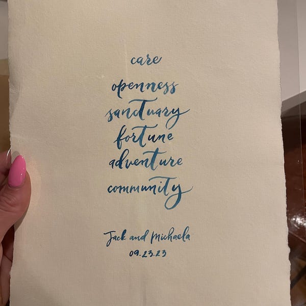 Custom Calligraphy Service Handwritten Thank You Card Gift to Say Thank ...