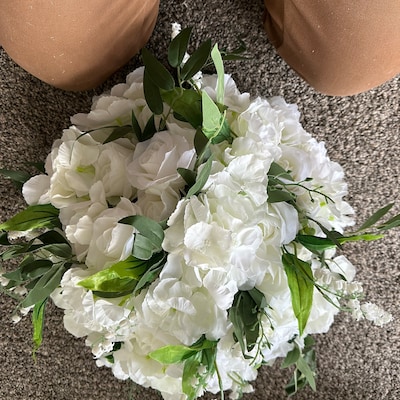 White Rose Flower Arch Flower Garland Flower Wedding Backdrop Flower ...