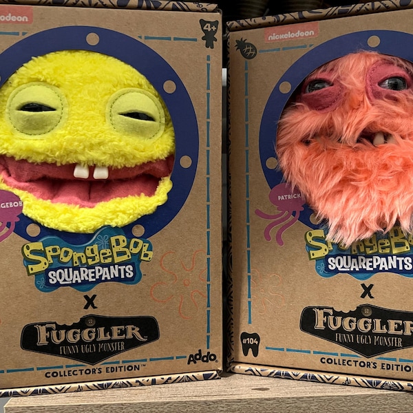 Fuggler X Spongebob Squarepants Patrick Star Fish Soft Toy BNIB - Etsy