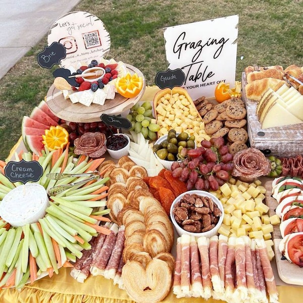 Acrylic Grazing Table Sign - Painted - Etsy