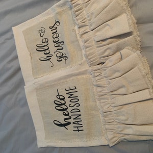 Custom Bed Scarf Bed Runner Long Multi Ruffle Ivory White - Etsy