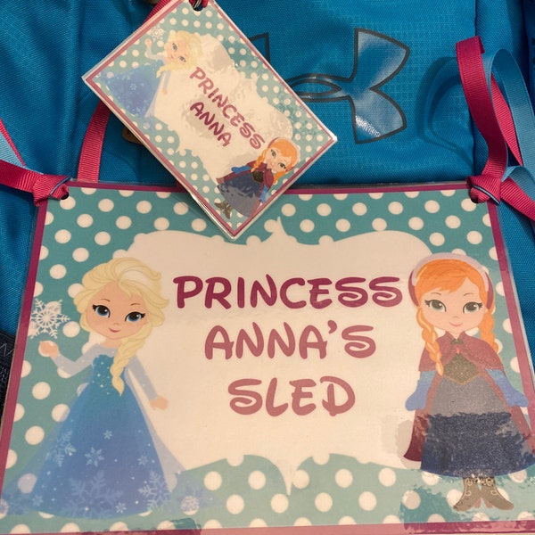 Stroller Tag Custom, Personalized, Frozen Disney Vacation Tag for Your ...