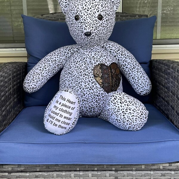 Teddy Bear Pattern Memory Bear Pattern Memory Bears Sewing Pattern Bear ...