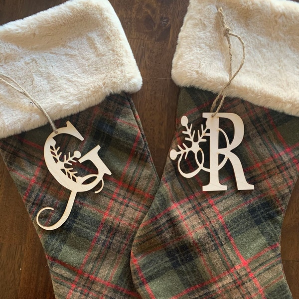 Stocking Tags - Customized Wooden Labels - Personalized Stocking Tag ...