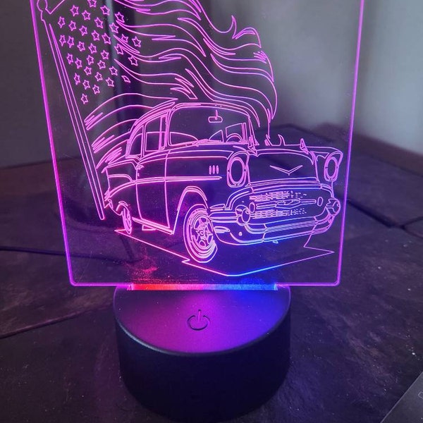 Laser Engrave File, 57' Chevy SVG, Vintage 1957 Chevrolet , Chevy Bel ...