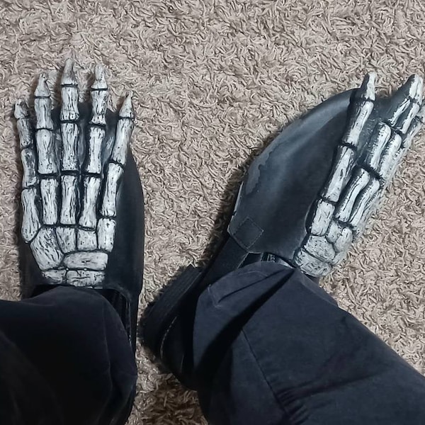 Black Dragon Claws Hands Adult Halloween Hand Made USA Costume Gloves ...