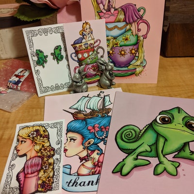 Teacup Rapunzel Postcard - Etsy