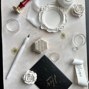 Set of 6 Styling Elements Fine Art Wedding Photography Flatlay Detail ...