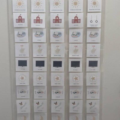 Editable Daily Routine Cards, Toddler Routine Chart, Daily Rhythm ...