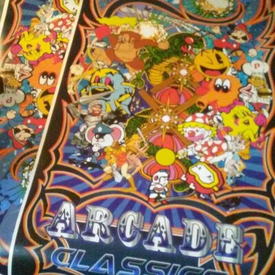 Mame Multicade Classics Side Art Arcade Cabinet Graphics Decals ...