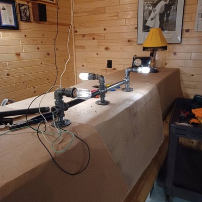 DIY Industrial Lamp Base, DIY Steampunk Lamp Base, Lamp Base, DIY Pipe ...