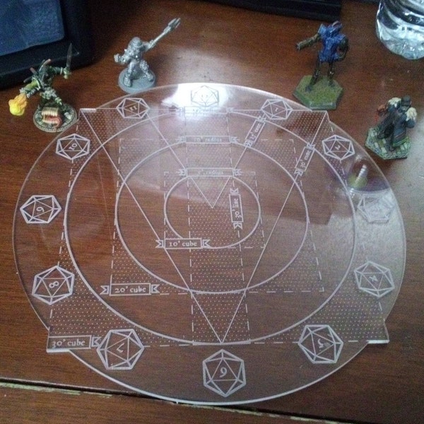 Area of Effect Universal Spell Template | Tabletop RPG Accessories - Etsy