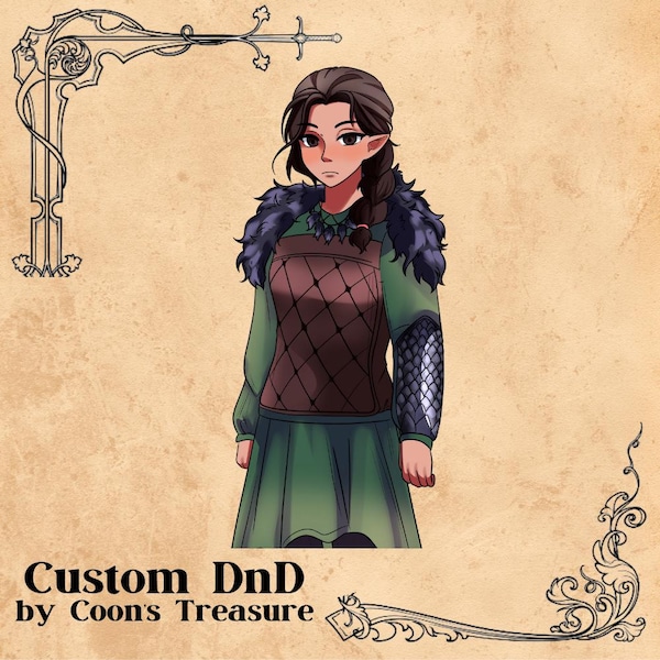 CUSTOM DND CHARACTER, Custom Dnd Character Portrait, Dungeons and ...