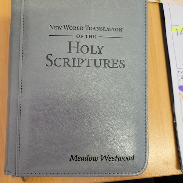 Bible Cover Jw - English Bible Cover - Jw Gift - Elders Gifts - Jw - Etsy