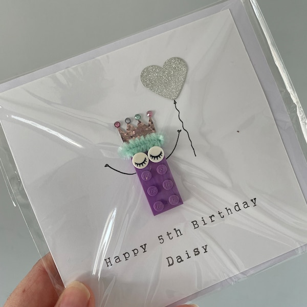 Personalised Happy Birthday Card | Lego Design | Bee Design | Celebrate ...