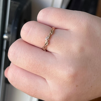 Custom Graduation Band 14kt Solid Yellow Gold or White Gold, Stackable ...