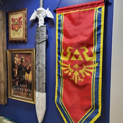 Legend of Zelda Hyrule Flag, Hyrule Castle Flag, Hylian Flag MASSIVE ...
