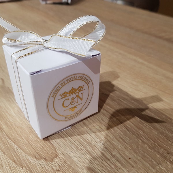 Gold Foiled Wedding Thank You Stickers Labels, Rose Gold Wedding Favor ...