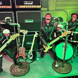 Miniature Drum Set Rock Band Black Scale 1/12 Instrument Musical ...