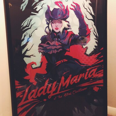LADY MARIA Video Game Art Poster, Gaming Poster, Prints, Gamer Room ...