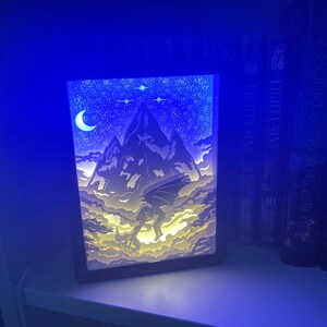 ACOTAR Book Nook Intricately Detailed Velaris Lightbox Rhysand and ...