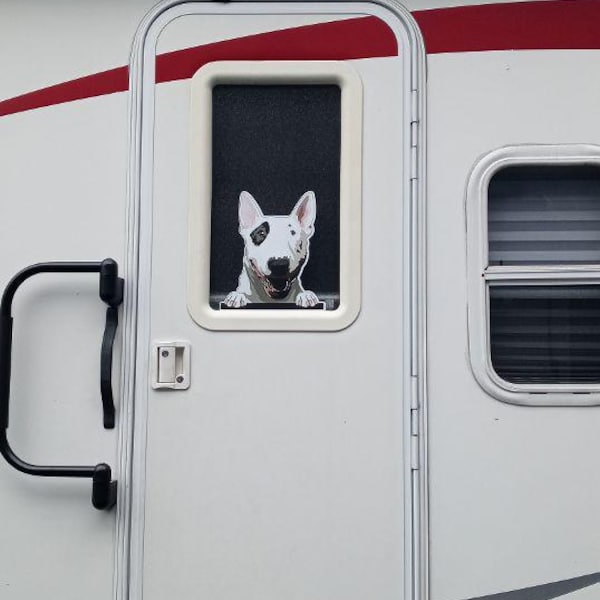 Peeking Border Collie Car Sticker Decal / Realistic Black&white Dog ...