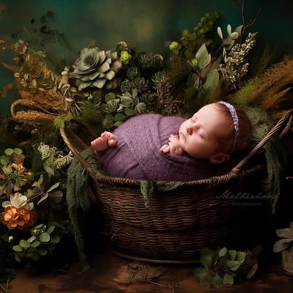 Teddy Bear Newborn Digital Backdrop , Minimal Newborn Digital Photo ...