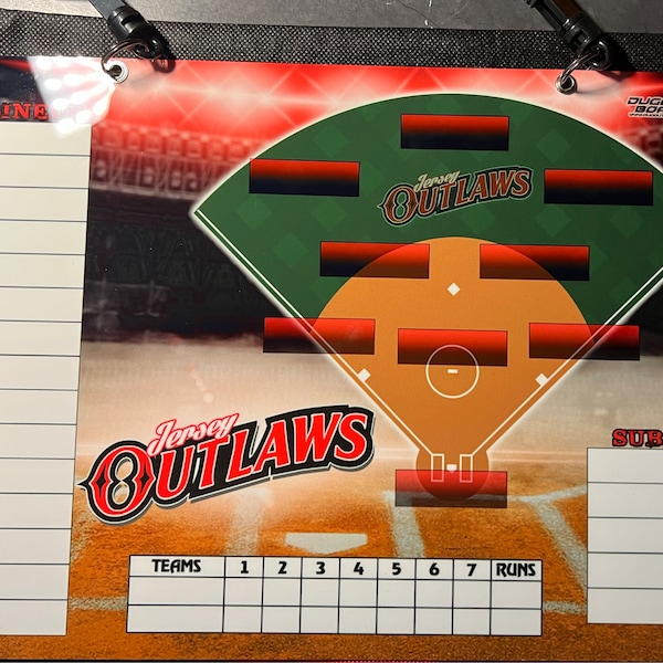 9"x12" Metal Custom Dugout Lineup Board - Etsy